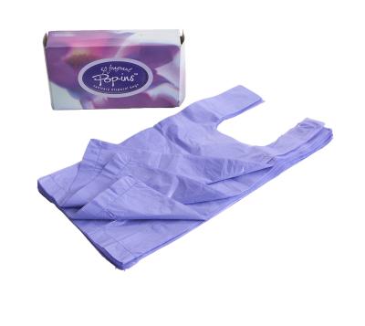 China Compostable T-Shirt Garbage Bags 13 Gallon Biodegradable Fragranced Diaper Sacks for sale