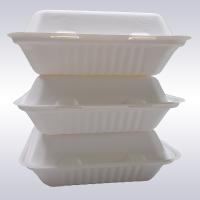 China 9 Inch 1500ml Biodegradable Bagasse Tableware Clamshell Containers Sustainable for sale