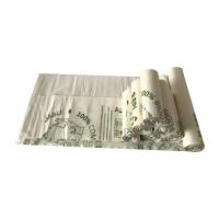 China Sturdy BPI Biodegradable Garbage Bag White Color For Kitchen for sale