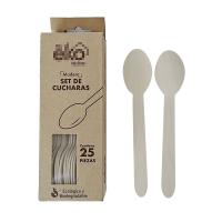 China Eco Friendly 6.3 Inch Disposable Wooden Spoons Biodegradable Birch Cutlery 160mm for sale