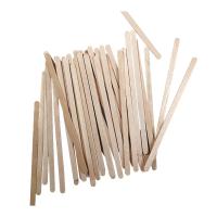 China Disposable Wooden Coffee Stirrers Individually Wrapped 190mm 140mm for sale