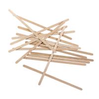 China Disposable Wooden Coffee Stirrers Individually Wrapped 190mm 140mm for sale