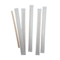 China Natural Birch Wood Coffee Stir Sticks 100mm 2mm Individually Wrapped Disposable Biodegradable for sale