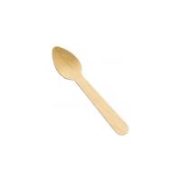 China Biodegradable Wooden Ice Cream Spoons 95mm 110mm Disposable Birch Cutlery for sale