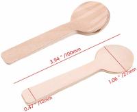 China Practical Wood Biodegradable Cutlery Spoon 100mm For Ice Cream for sale