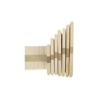 China Biodegradable Wood Popsicle Sticks 114x10x2mm Natural Birch Ice Cream Craft Sticks for sale