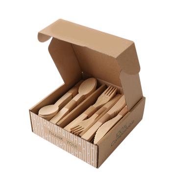 China 170mm Bamboo Biodegradable Cutlery Set Eco Friendly For Restaurant for sale