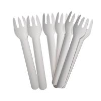 China Odorless Nontoxic Disposable Paper Forks , Restaurants Disposable Serving Utensils for sale