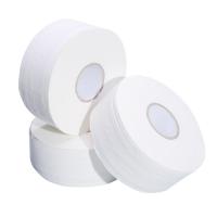 China 92x115mm Jumbo Roll Toilet Paper 2-Ply Biodegradable Bamboo Toilet Tissue 500g for sale