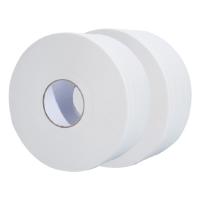 China 92x115mm Jumbo Roll Toilet Paper 2-Ply Biodegradable Bamboo Toilet Tissue 500g for sale