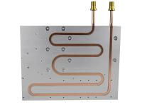 China Custom High Efficiency IGBT Water Cooling Copper Tube Liquid Cold Plate for sale
