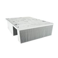 China 1-10mm Base Customizable Skived Fin Heat Sink Square Anodizing for sale