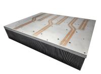 China Skiving Fin Process Multiple Heat Pipe Heatsink For Industrial Devices Cooling for sale