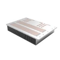 China Customized Aluminum Heatpipe Water Cooling Block Heatsink 4 Heat Pipe for sale