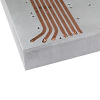 China 6mm Aluminum Heatsink With Four 100mm Heat Pipes And 25 FPI For LGA2066 for sale