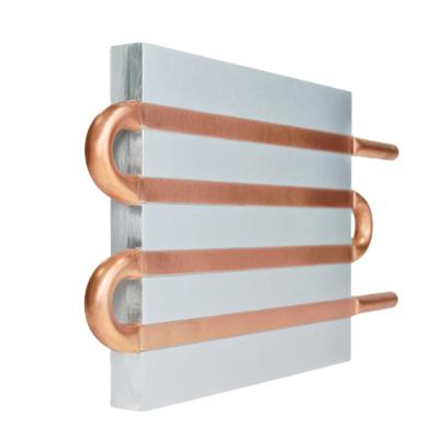 China Custom Liquid Cooling Plate Aluminum Heatsink Copper Pipe for New Energy Equipment for sale