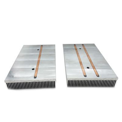 China Custom Led Heat Sink Radiator Aluminum Manufacturer Anodized Extruded Aluminum Heatsink Heat Sink with Copper Heat Pipe for sale