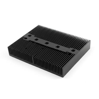 China Skived Fin Heat Sink 10-200mm Black Anodized Aluminum for Electronics for sale