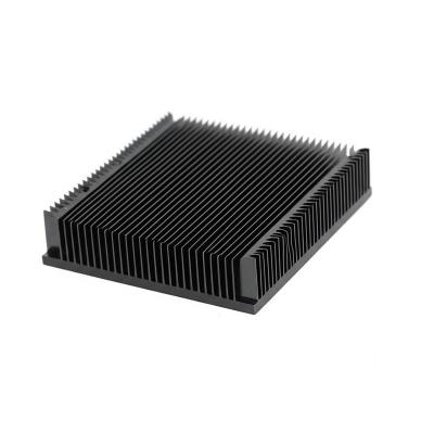 China Black Anodized Aluminum Skived Fin Heat Sink 100-2000 Fins/inch for sale