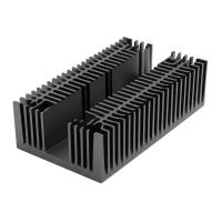 China Black Anodized Aluminum Skived Fin Heat Sink for Electronics for sale
