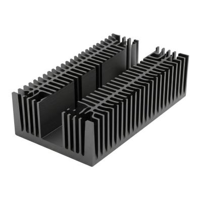 China Black Anodized Aluminum Skived Fin Heat Sink for Electronics for sale