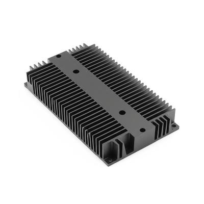 China Black Skived Fin Heat Sink 10-200mm Base for Electronic Cooling for sale