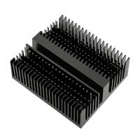 China Black Anodized Aluminum Skived Fin Heat Sink for Electronics for sale