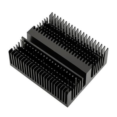 China Black Anodized Aluminum Skived Fin Heat Sink for Electronics for sale