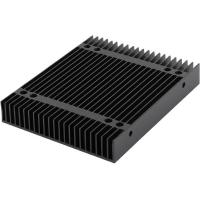 China Electronic Devices Skived Fin Heat Sink Black Lightweight Thermal Component Designed for Electronics Cooling and Heat Dissipation for sale