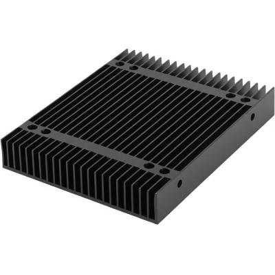 China Electronic Devices Skived Fin Heat Sink Black Lightweight Thermal Component Designed for Electronics Cooling and Heat Dissipation for sale