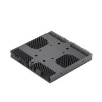 China Skiving Process Skived Fin Heat Sink Featuring Base Size 10-200mm Black Finish Suitable for Electronic Cooling Solutions for sale