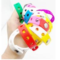 China Custom Silicone Bracelet for Christmas Halloween Party Gifts Adjustable 21cm Wristband for sale