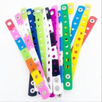 China Personalized Silicone Rubber Wristband Bracelet with Holes Customizable and Durable for sale