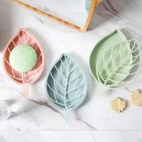 China Modern Bathroom Soap Holder with Double Layer Flower Design and Non Slip Silicone Tray for sale