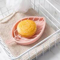 China Modern Bathroom Soap Holder with Double Layer Flower Design and Non Slip Silicone Tray for sale