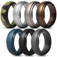 China Processing Service Moulding OEM Bap Free Non-Toxic Silicone Wedding Single Ring For Man for sale
