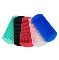China Stocked Silicone Mini Ice Cube Tray for Food Grade 160 Cavity Small Square Ice Maker for sale