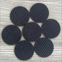 China Custom Size Black Mesh Silicone Rubber Moulding Gasket with Self-Adhesive Foot Pad for sale