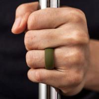 China Custom Design Eco-Friendly Silicone Rubber Finger Ring Flexible and Durable Wedding Band for sale