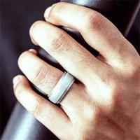 China Silicone Wedding Ring for Men 4 Packs Singles Step Edge Sleek Design Metallic Black and Camo for sale