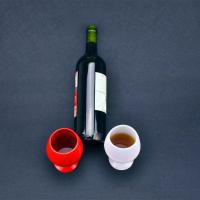 China Travel Creative Disposable Silicone Wine Cup for Outdoor Camping Standing Goblet for sale