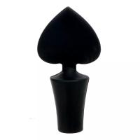 China Fresh-keeping Gel Cork Silicone Bottle Stopper Cute Top Poker Bar Accessories Wine Pourer for sale