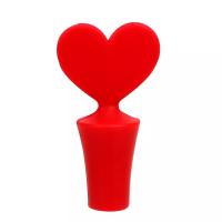 China Fresh-keeping Gel Cork Silicone Bottle Stopper Cute Top Poker Bar Accessories Wine Pourer for sale