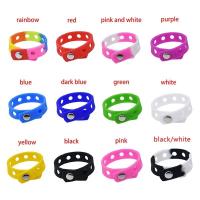China Silk Screen Printing Custom Logo Scented Silicone Bracelet for Other Activities Usage for sale