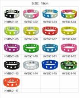 China 18cm Long Silicone Sports Bracelet with Moulding Service and Customized Ornament for sale