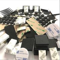 China Custom Size Furniture Accessories EVA Rubber Sofa Table Legs Pads with Self Adhesive for sale