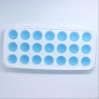 China Ice Cream Tools Type Ice Cream Makers BPA Free 14 Cavity Silicone Ice Mold with Cover for sale