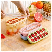 China Food Grade Silicone Ice Cube Mold for Large Capacity Storage in Household Refrigerators for sale