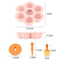China Food Grade Silicone Ice Mold 7 Hole Popsicle DIY Ice Cream Box Silicone Popsicle Mold for sale