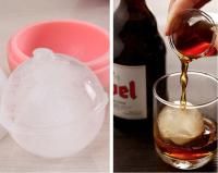 China Upgrade Your Bar Parties with Safe and Sustainable Silicone Whiskey Ice Cube Ball Mold for sale